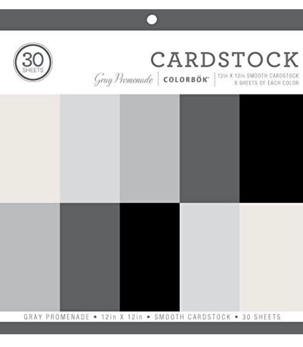 CARDSTOCK GREY 12x12 30PK | Perth Vinyl Supplies